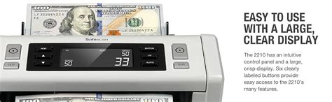 Safescan 2210 Money Counter Machine With Counterfeit Detection Multi Currencies Add Batch