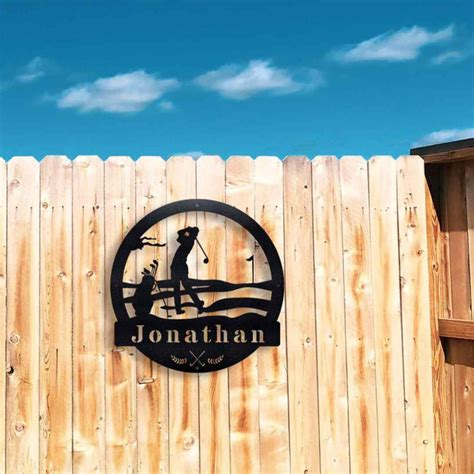 Personalized Golf Monogram Story In Steel