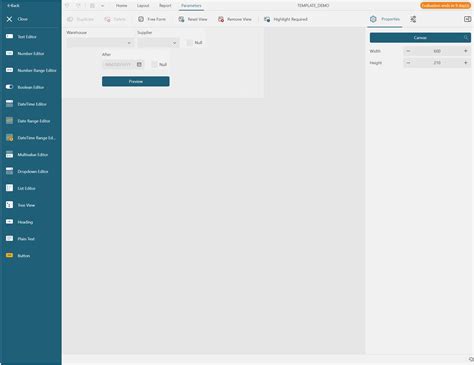 Enhancements To Report Params Activereportsjs Developer Mescius