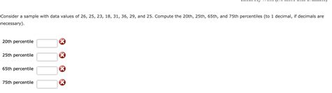 solved consider a sample with data values of