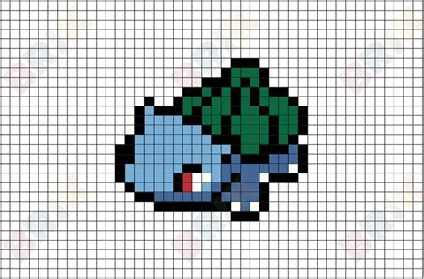 Bulbasaur Pixel Art Pixel Art Pokemon Pokemon Cross Stitch Pixel Art