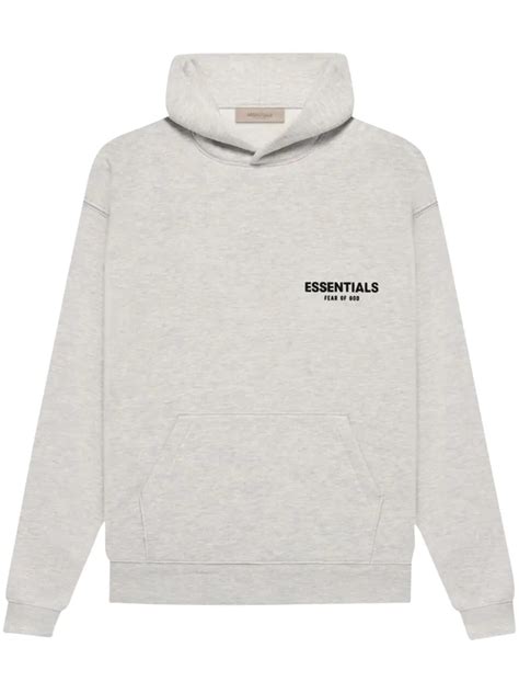 Fear Of God Essentials Hoodie In Grey Modesens