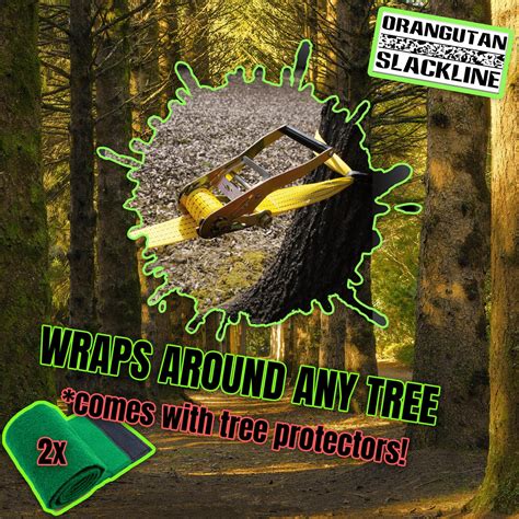 Orangutan Slackline 15m With Tree Protector Discount Magic