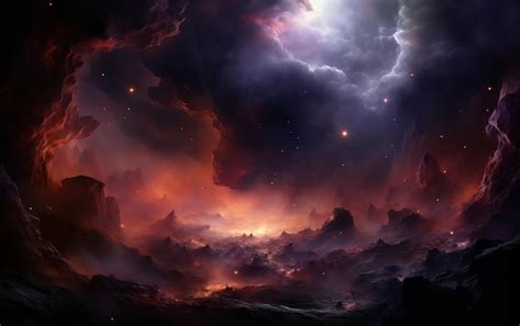 premium ai image deep space and nebulae phenomena generative ai