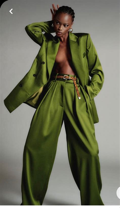 Full Body High Fashion Poses Suits For Women Fashion Pants