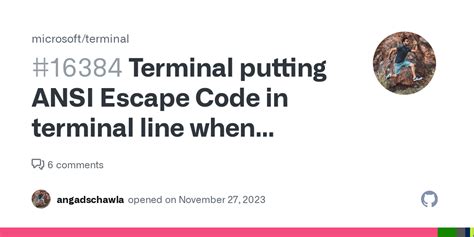 Terminal Putting Ansi Escape Code In Terminal Line When Attaching Tmux Session · Issue 16384