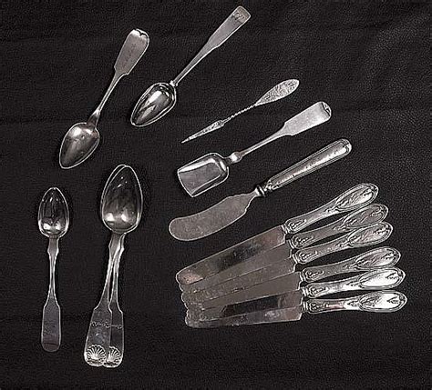 Lot American Coin Silver Flatware