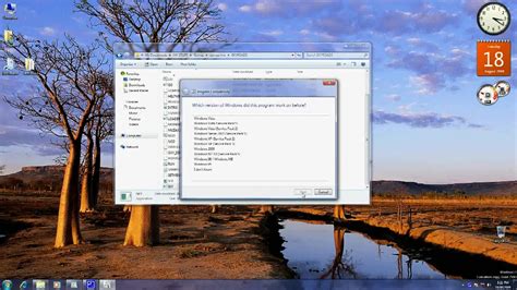 Windows 7 Compatibility Options Youtube