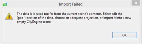 Solved Import Failed The Data Is Located Too Far Esri Community