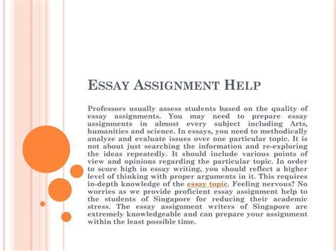 Ppt Essay Assignment Help Powerpoint Presentation Free Download Id