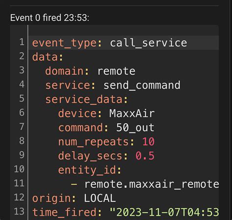 Cant Get Callservice To Work As Automation Trigger Configuration