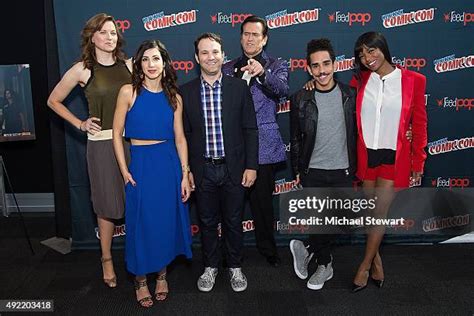 Lucy Lawless Ash Vs Evil Dead New York Comic Con Photos And Premium