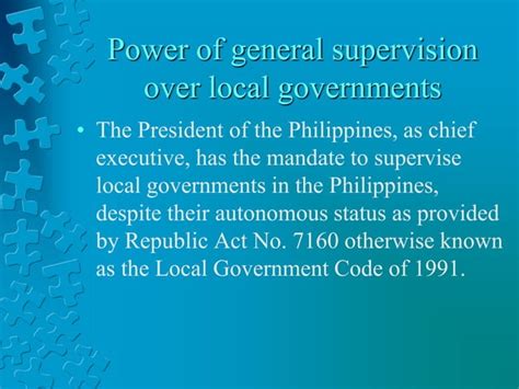 The Executive Branch Of The Philippine Government Pptx