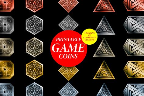 Dnd Coin Printable Digital Download Game Tokens Money Pdf