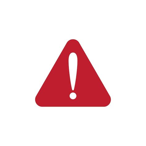 Premium Vector Warning Sign Icon Vector Flat Design