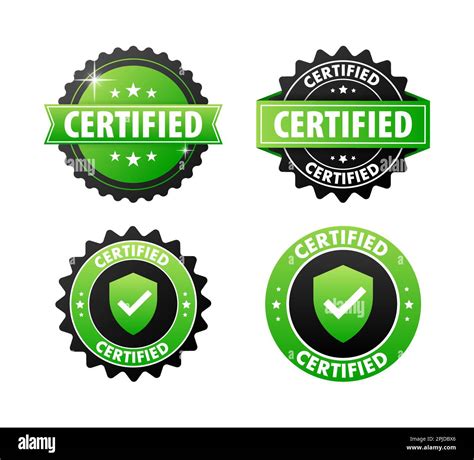 Certified Label Official Confirmation Of Quality And Compliance With