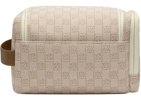 Jordan Monogram Dopp Kit 5 9l Coconut Milk In Polyester With Beige Tone Us