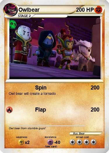 Pokémon Owlbear 2 2 Spin My Pokemon Card