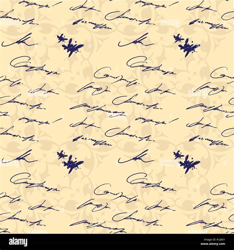 seamless abstract text pattern hand drawing vector stock vector image and art alamy