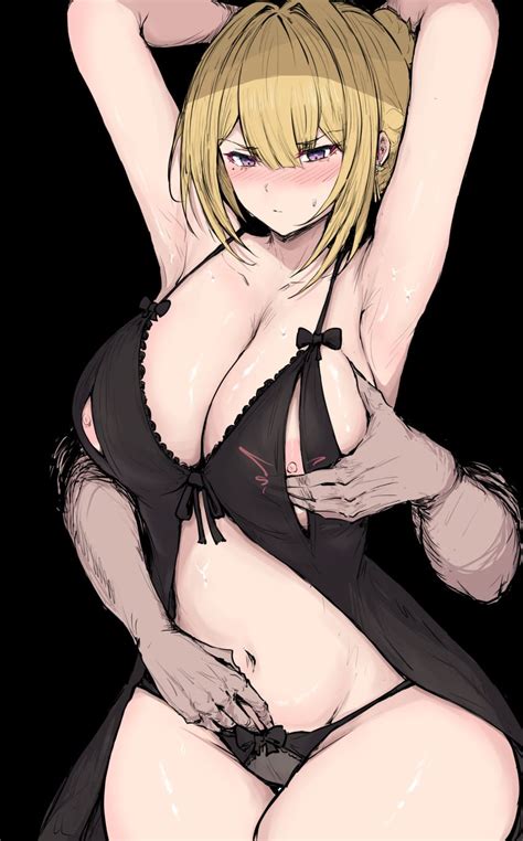 Rule 34 1girls Areolae Big Breasts Blonde Hair Blush Breasts Dark