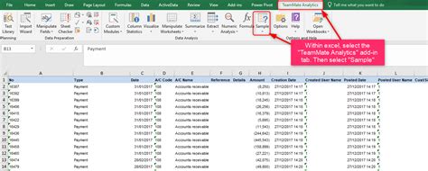 Teammate Analytics Creating A Sample Validis Support