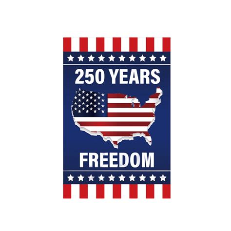 Blessings 250 Years America Garden Flag 12 X18 250 Anniversary Usa