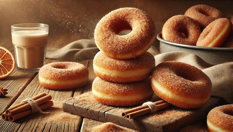Gebackene Donuts Mit Zimtzucker Heißluftfritteuse