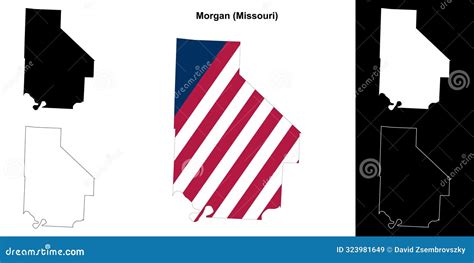 Morgan Outline Map Stock Illustration Illustration Of Region 323981649