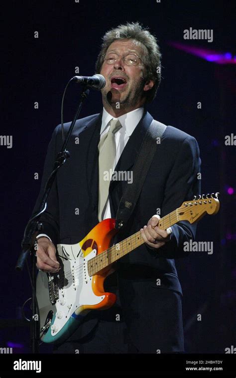 Eric Clapton Performing Live On Stage At The Teenage Cancer Trust