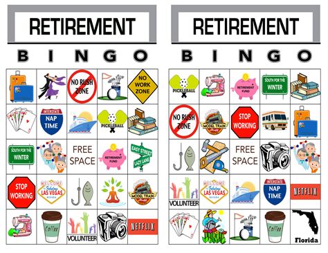Retirement Retirement Party Bingo Retirement Games Instant Etsy