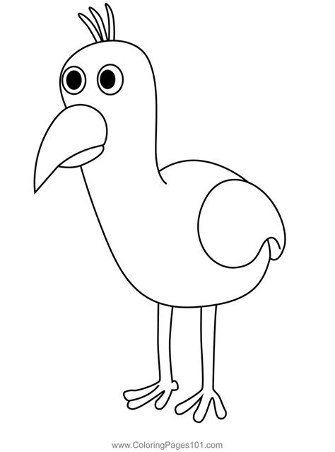 Garden Of Banban Opila Bird Coloring Page