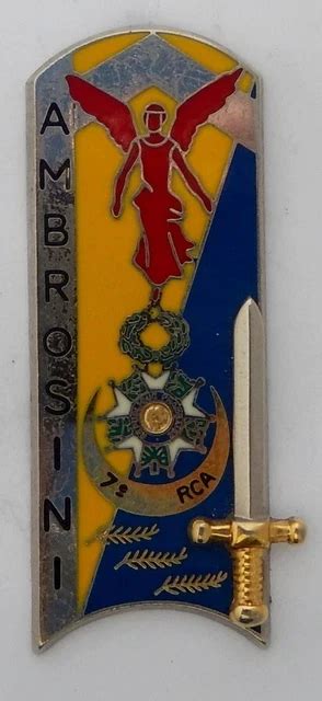 Insigne Promotion Chasseur Dafrique Entsoa Ambrosini 7e Rca Eur 700