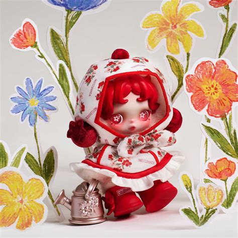 Skullpanda Amid Flowers Plush Doll Pendant Whale Tide Play
