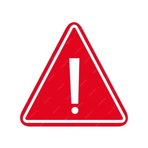 Un Símbolo De Advertencia Triangular Con Un Signo De Exclamación