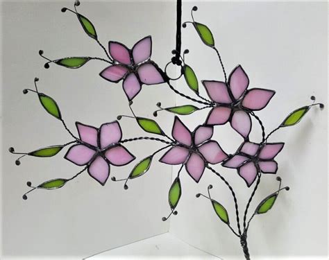 Cherry Blossom Stained Glass Pattern