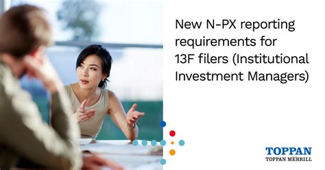 New N Px Reporting Requirements For 13f Filers Institutional