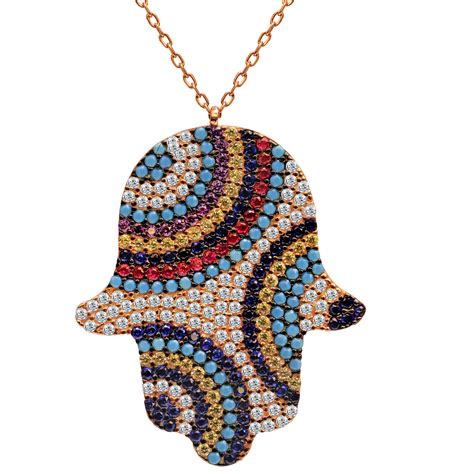 buy bansri riya hamsa sterling silver necklace online