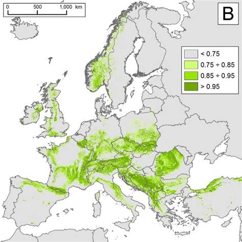 Pdf Tree Species Distribution Data And Maps For Europe