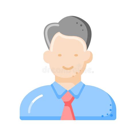 Male Avatar Showing Concept Icon Of Manager In Modern Style Stock