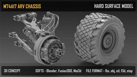 Artstation Hard Surface M74a17 Arv Chassis Resources