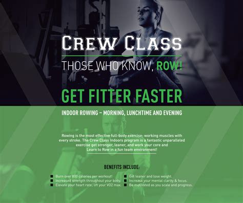 Get Fitter Faster Crew Class Rowing Classes By Niall Otoole