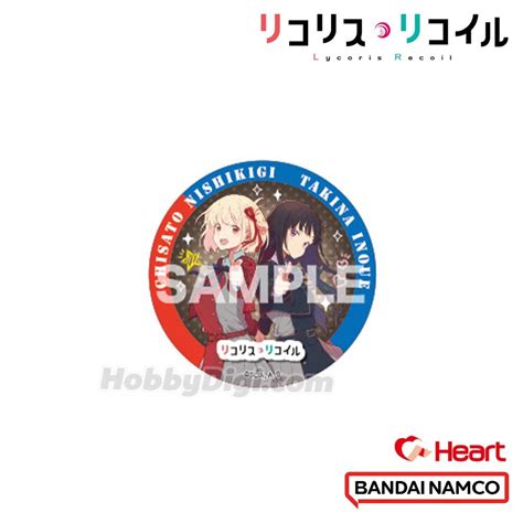 Heart Bandai Candy Toys Lycoris Recoil 3d Magnet No 5 Chisato Nishikigi And Takina Inoue
