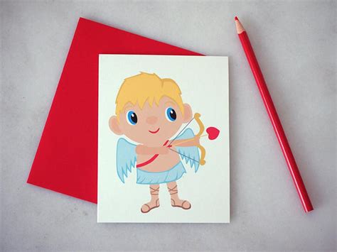Cupid Valentines Day Greeting Card Bubblegumdish