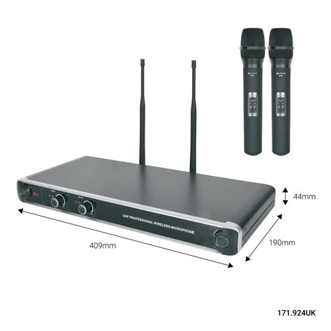 Nu20 Dual Uhf Wireless Microphone Systems Voip Supplies