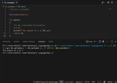 Growwithnikhil Codingjourney Learnc Cprogramming
