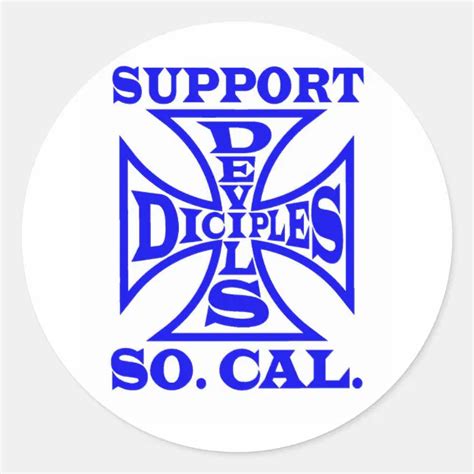 Devils Diciples Mc Support Sticker Zazzle
