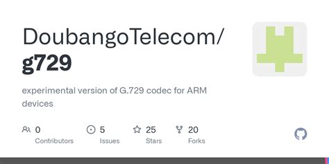 Github Doubangotelecomg729 Experimental Version Of G729 Codec For