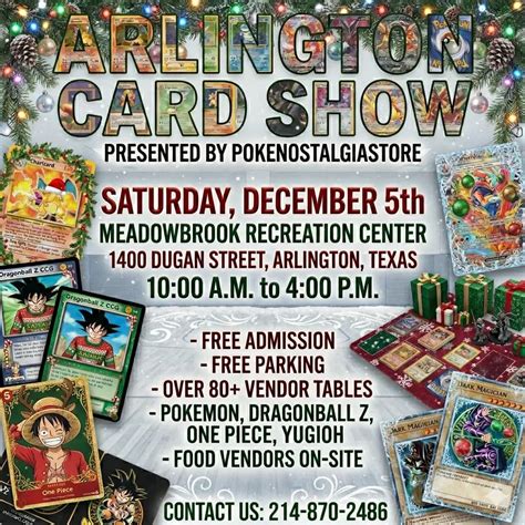 Arlington Card Show December 5 2026 Treasure