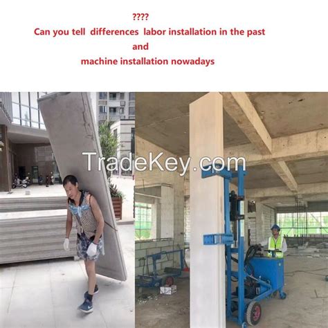 Hydraulic Electric Wall Panel Lifting Precast Concrete Wall Panel Installation Machine By