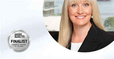 Suzie Leask Corporate Partner Of The Year Finalist In The Lawyers
